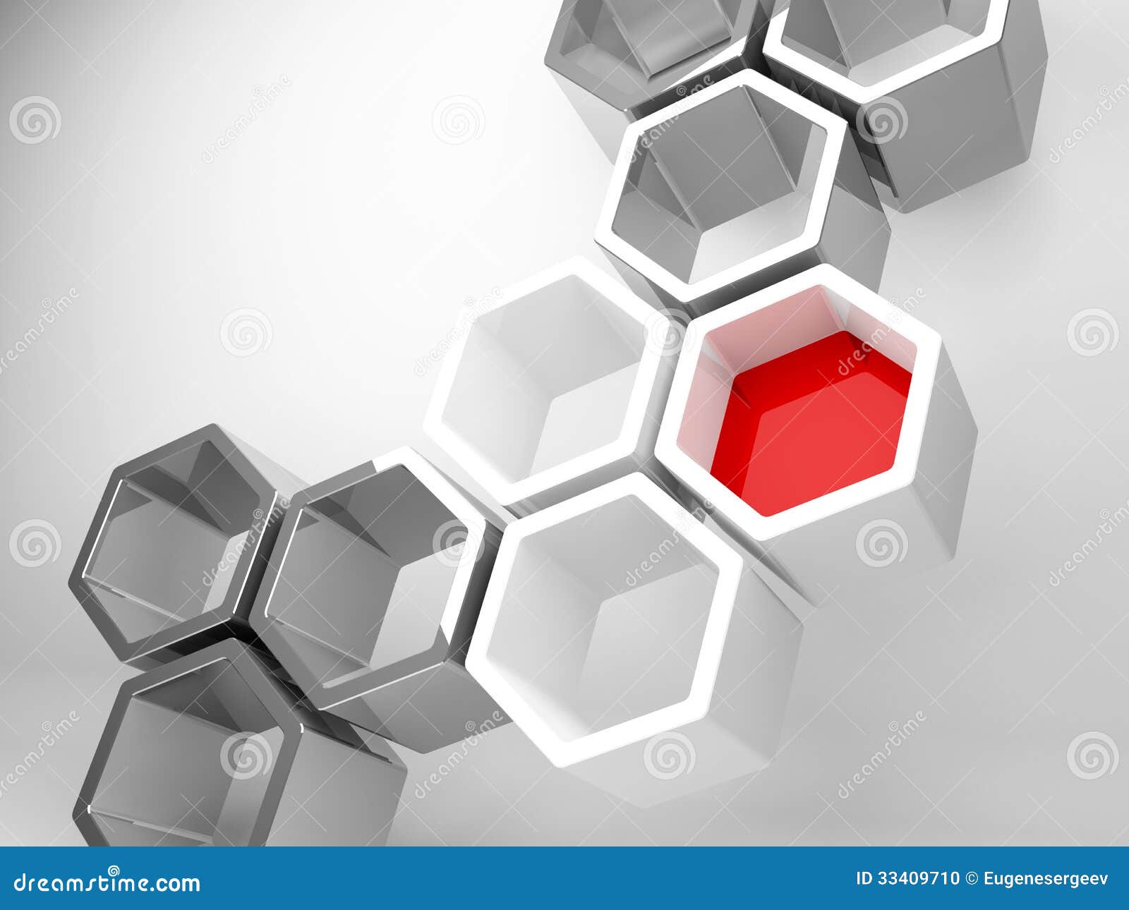 Abstract Technology Background Honeycomb Stock Illustration ...