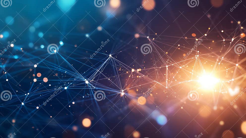 Abstract Technology Background Illustrating Data Connections for Big ...