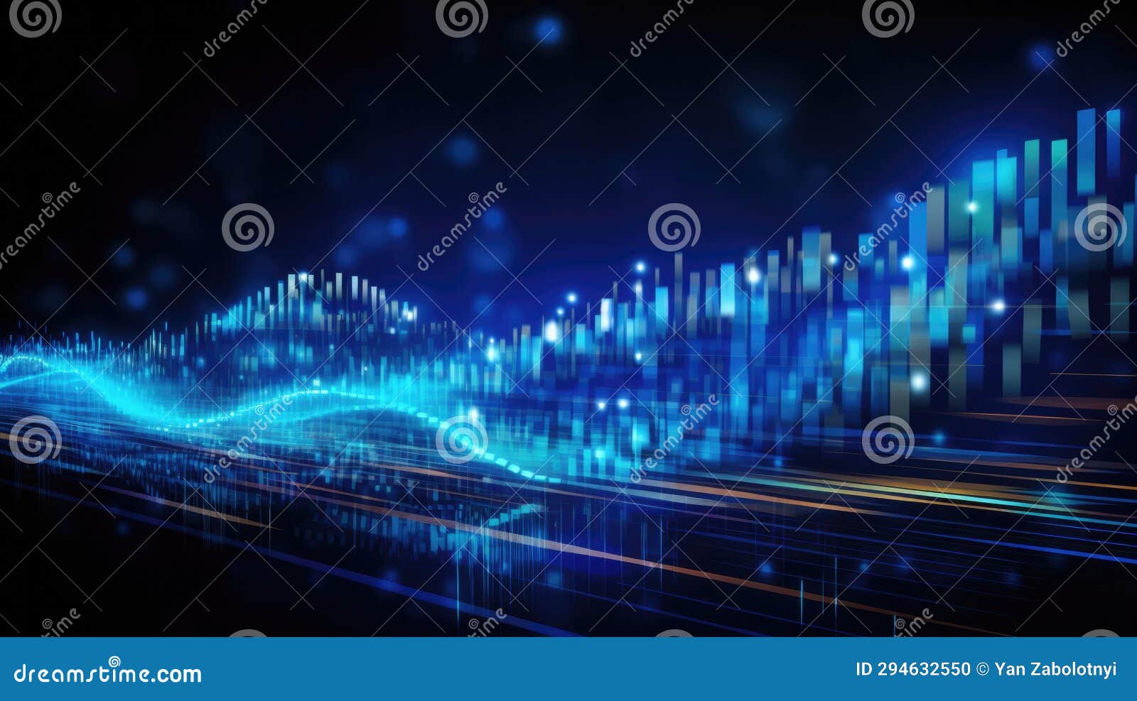 Abstract Technology Background Illustrating Data Transfer Stock ...