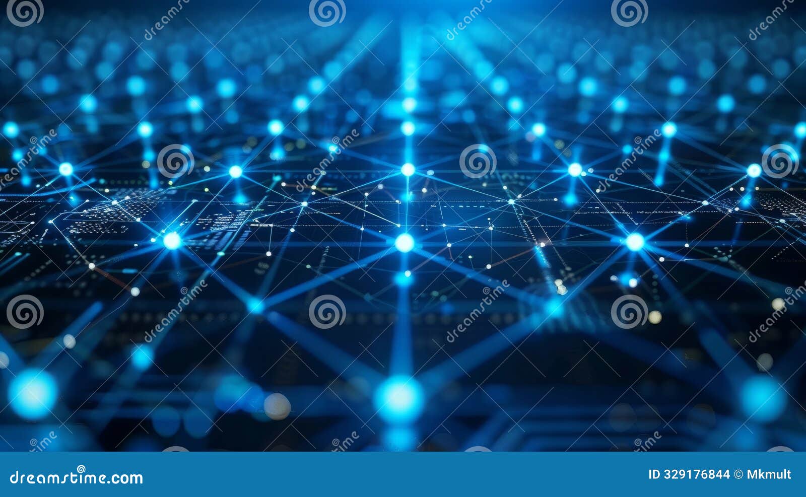 Abstract Technology Background Illustrating Edge Computing Networks in ...