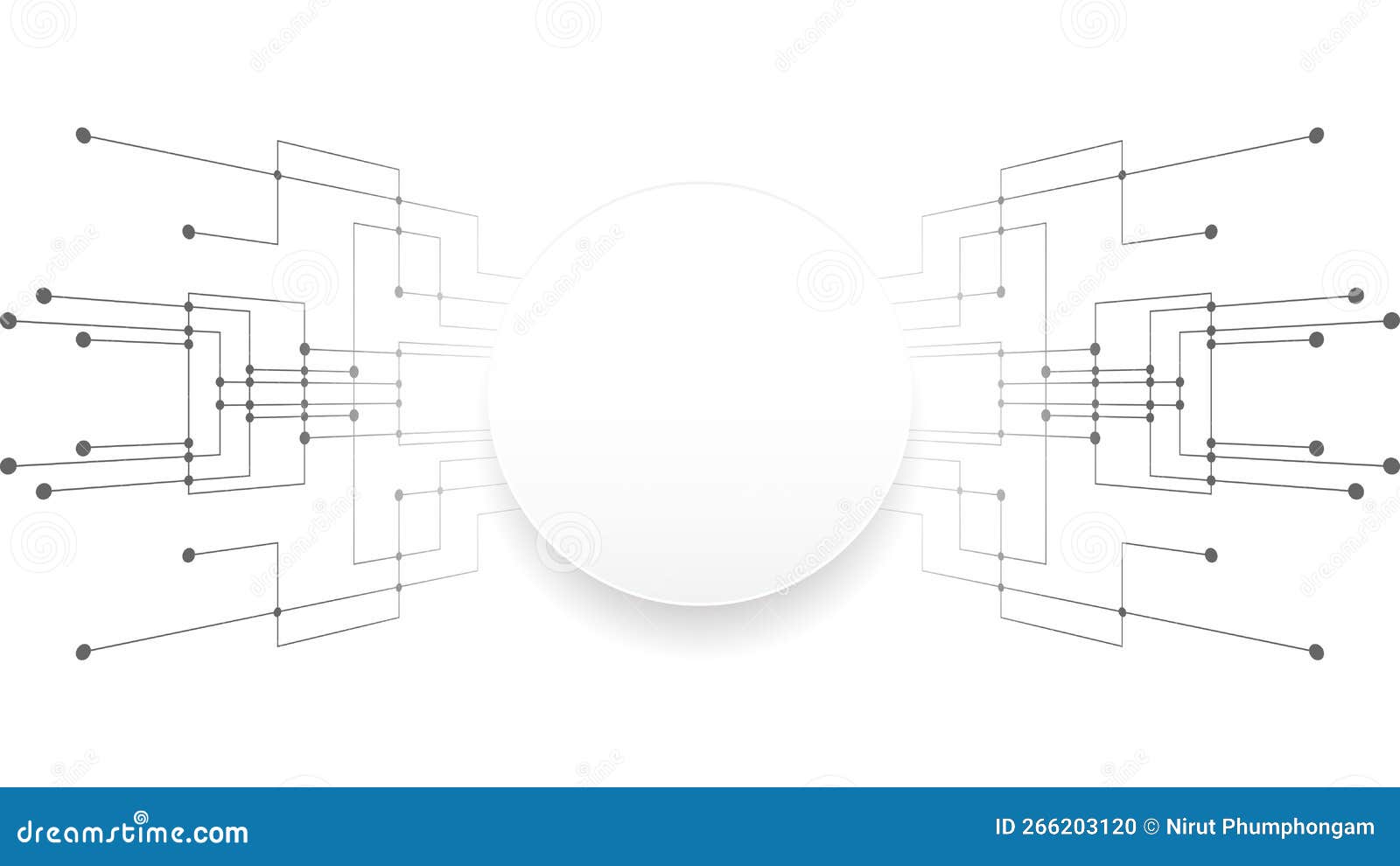 Grey White Abstract Technology Background, Hi Tech Digital Connect ...