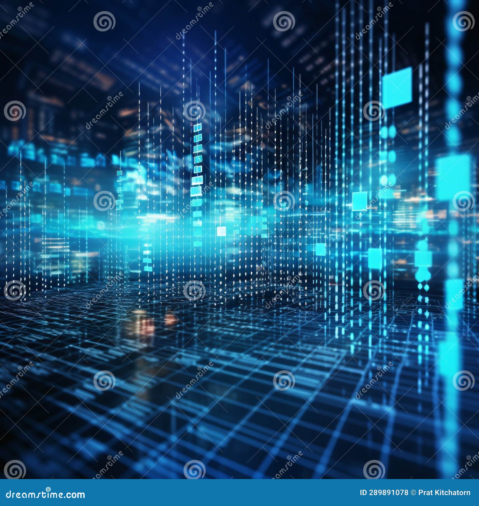 Abstract Technology Background of Information Big Data Generative Ai ...