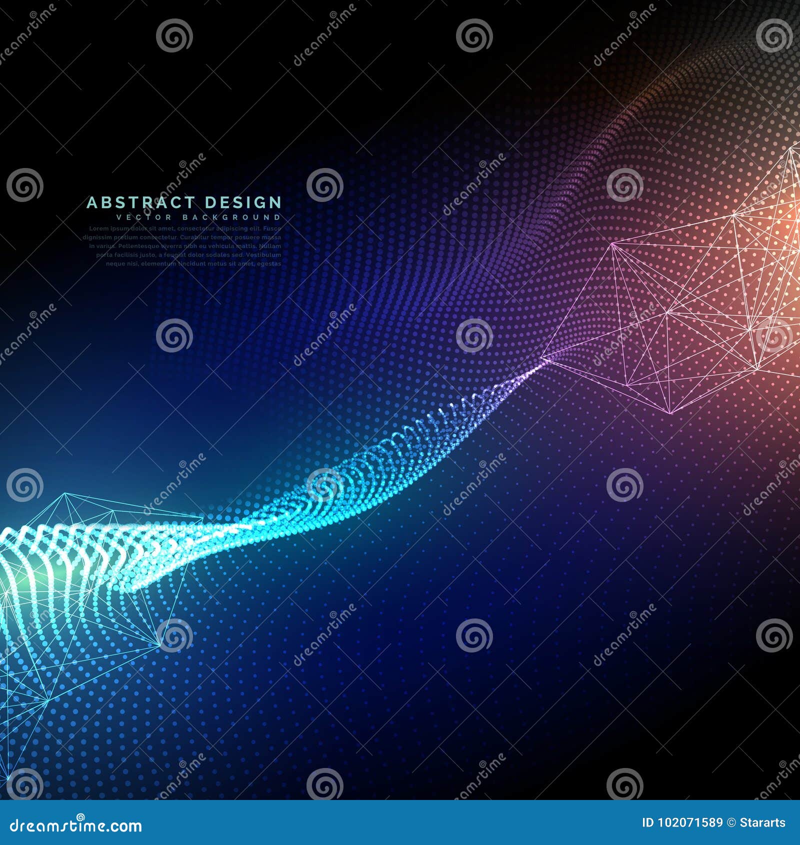 Abstract Technology Background with Light Effect Stock Vector ...
