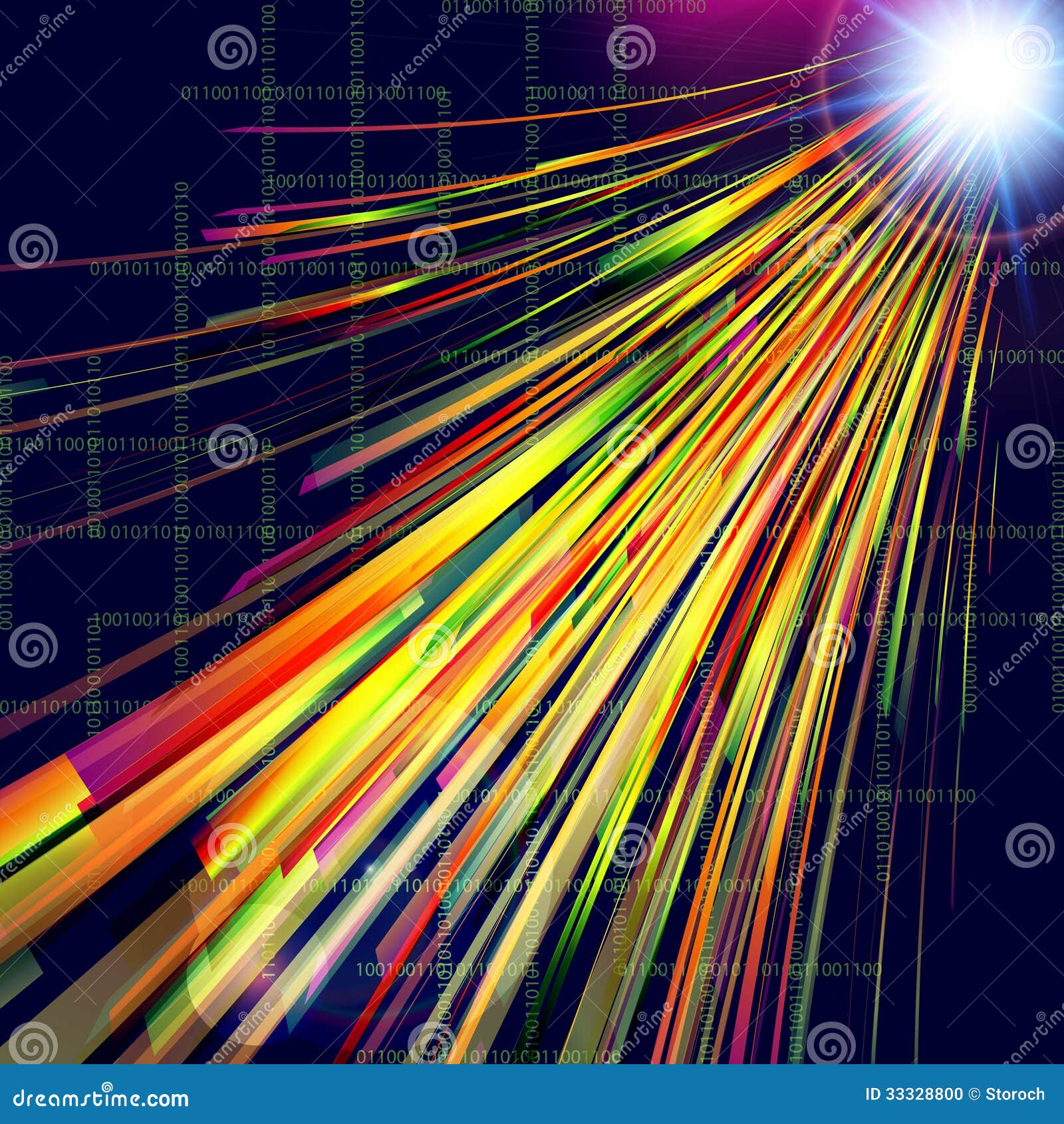 Abstract Technology Background with Light Effect. Stock Vector ...