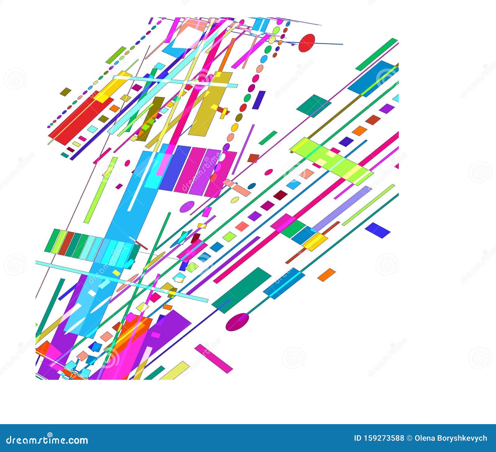 Abstract Technology Background with Lines Stock Illustration ...