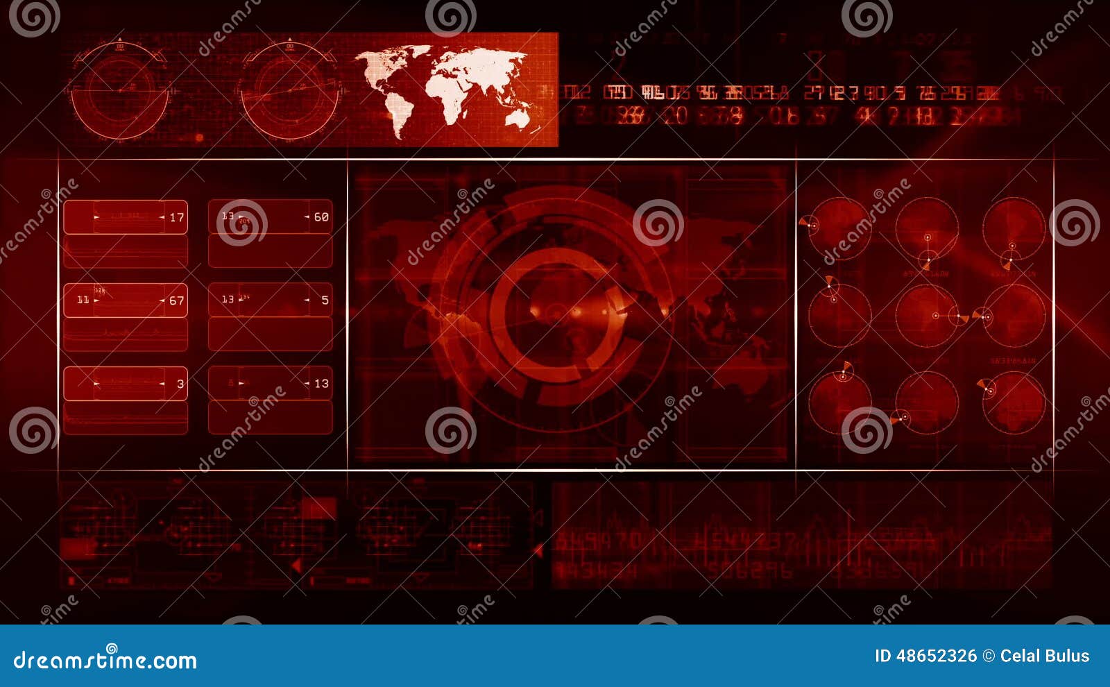 Abstract Technology Background LOOP Red Stock Footage - Video of 1080 ...