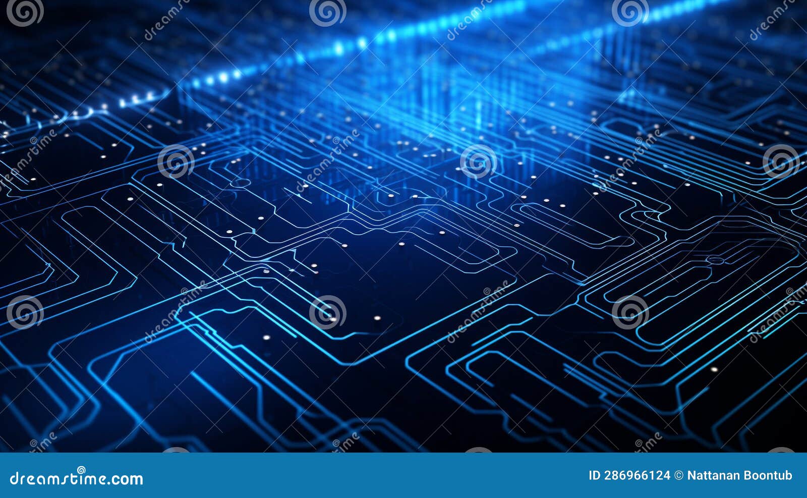 Abstract Technology Background Neon Circuit Blue Neon. Technology ...