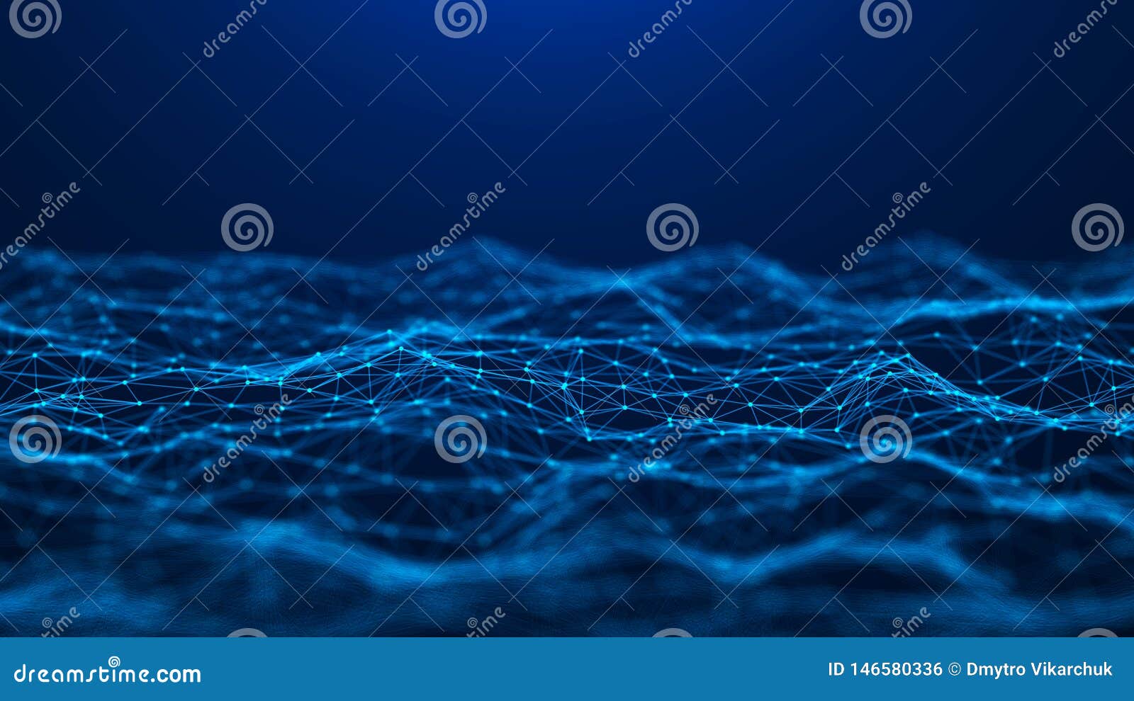 Abstract Technology Background. Network Connection. Big Data ...
