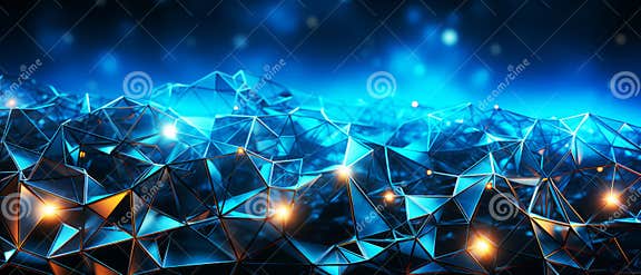 Abstract Technology Background Network Connection Structure With