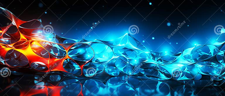 Abstract Technology Background Network Connection Structure With