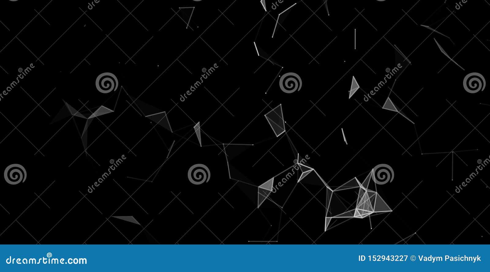 Abstract Technology Background Science Background Big Data Background Vector Plexus Effect