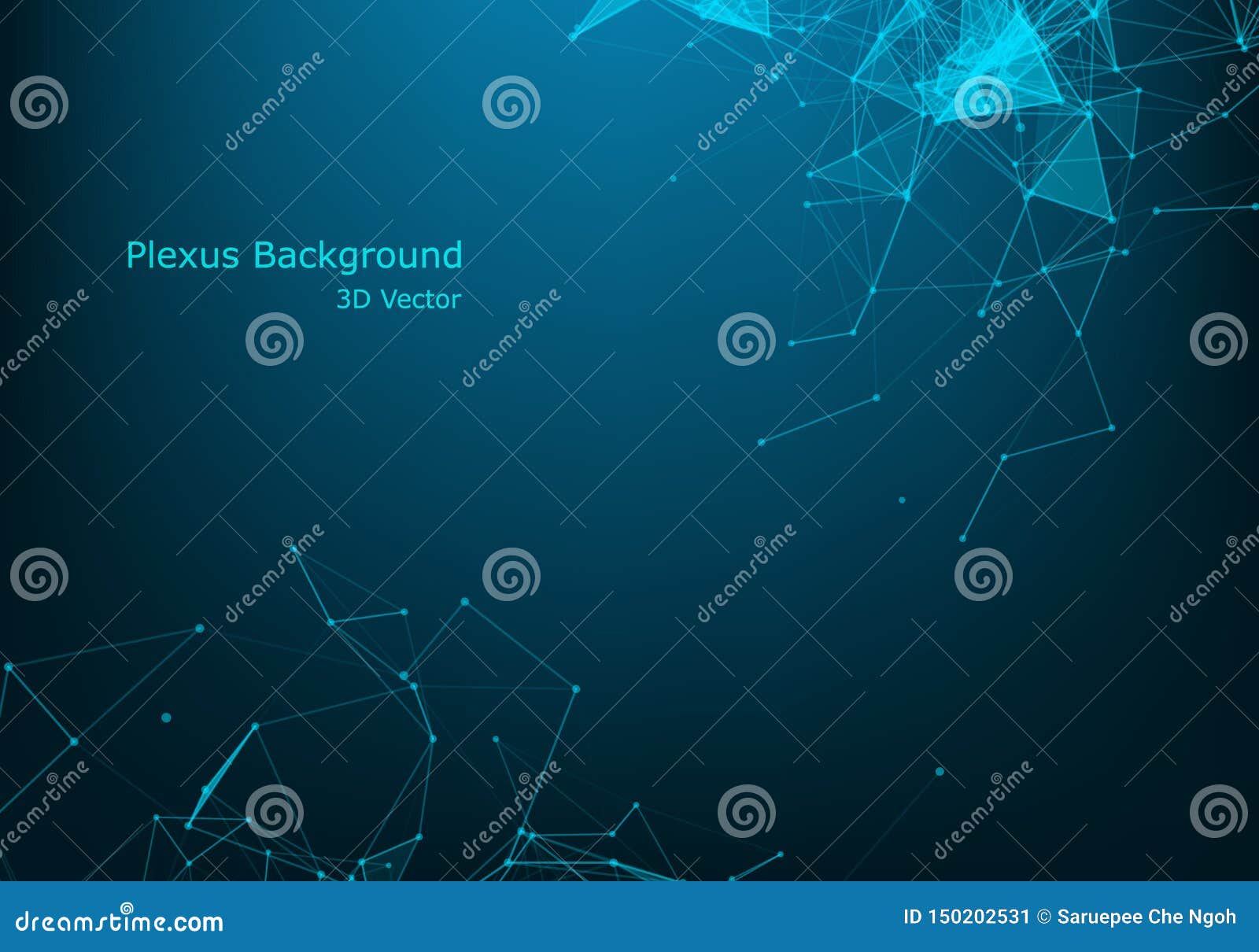 Abstract Technology Background. Science Background. Big Data. Background Vector. Plexus Effect ...