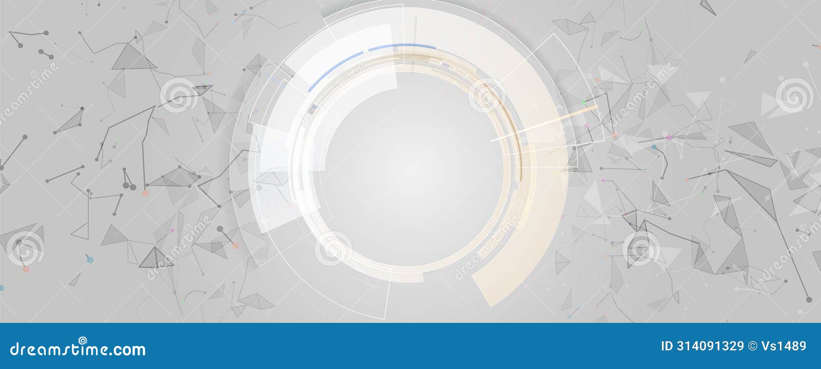 The Abstract Technology Background For Science And Business Presentation Vector Art Stock