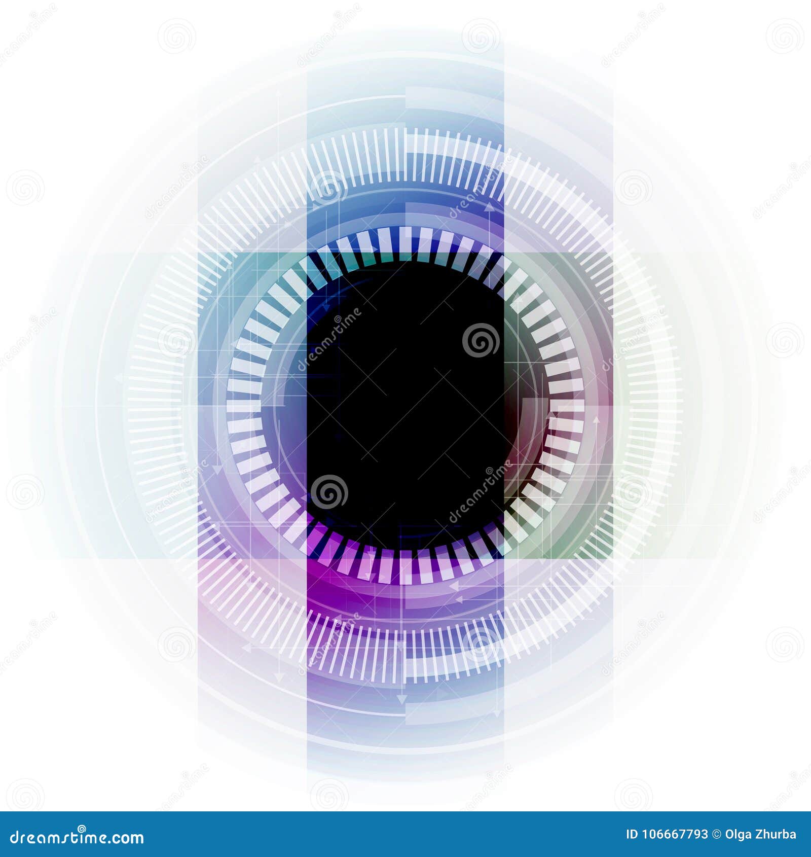 Abstract Technology Background with Various Technological Elements ...