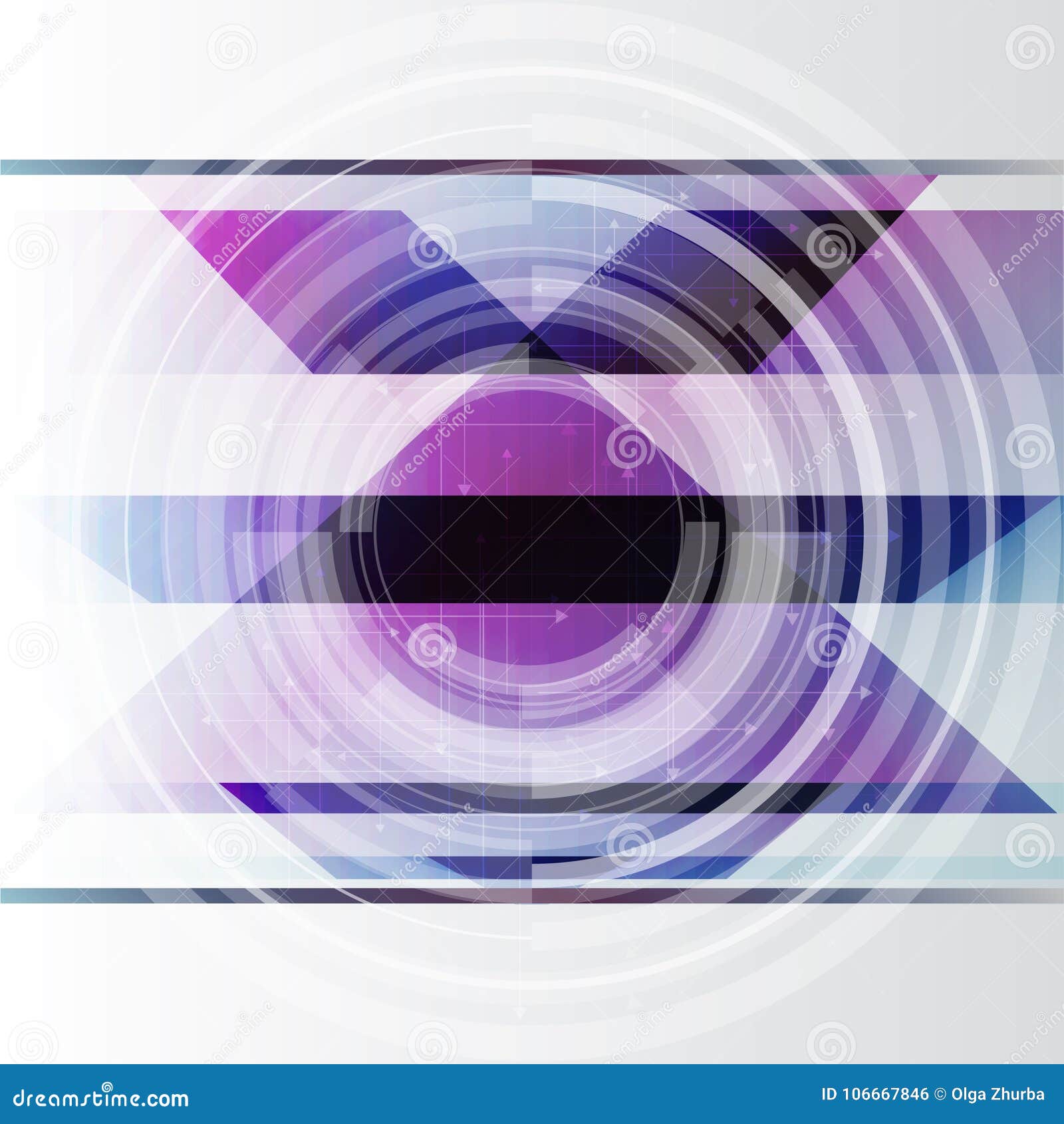 Abstract Technology Background with Various Technological Elements ...