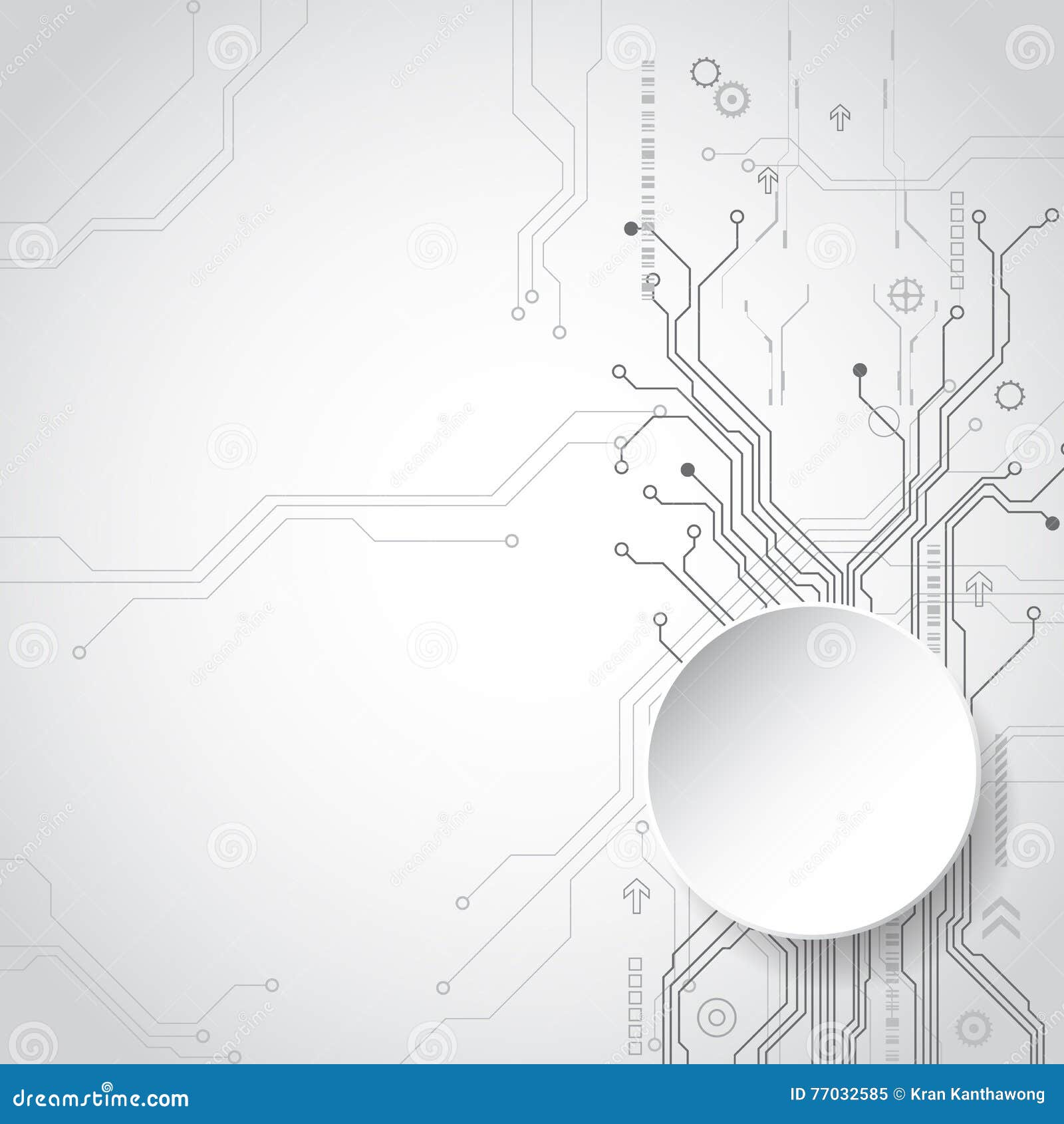 Abstract Technology Background with Various Technological Elements ...