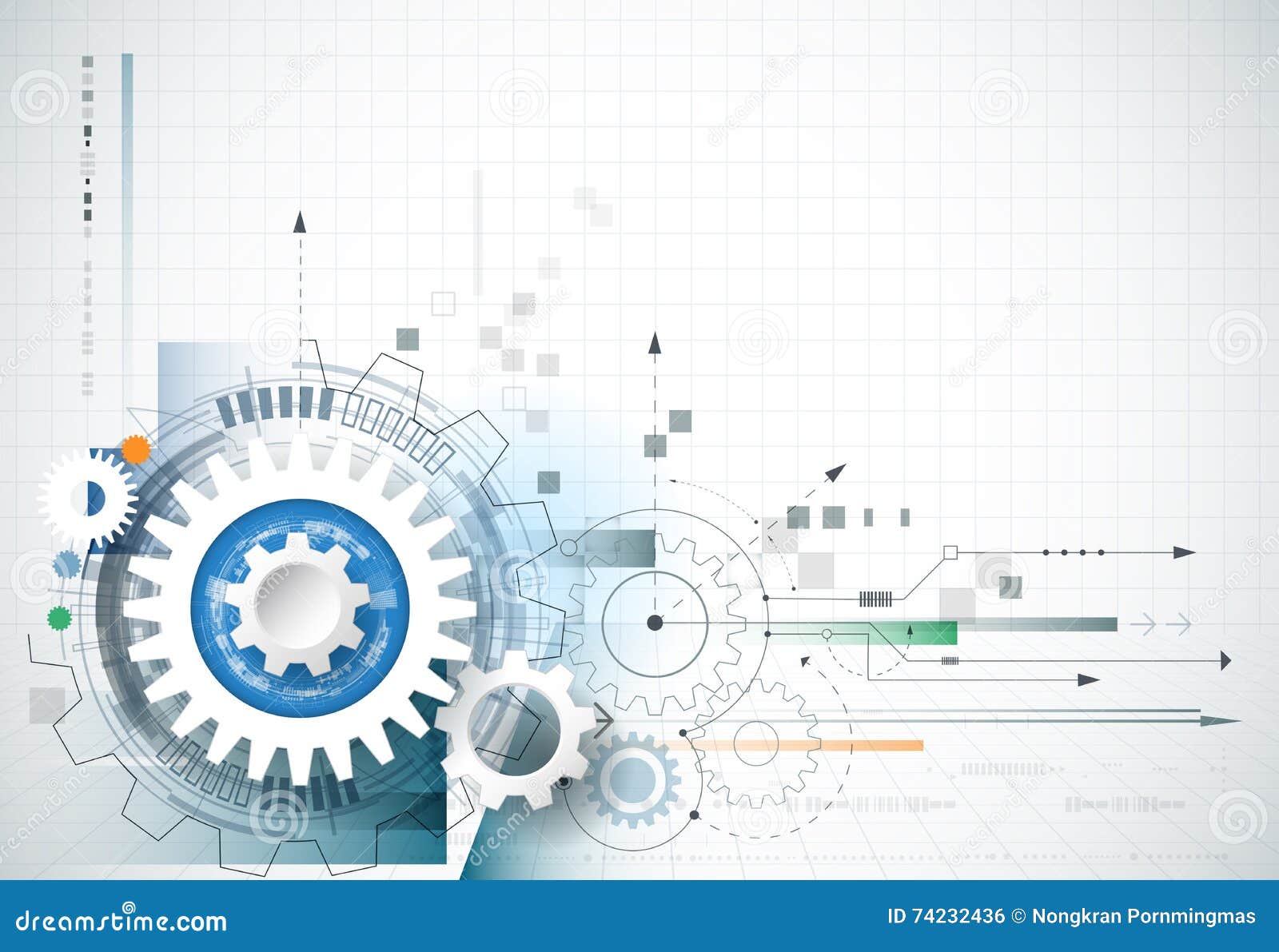 Abstract Technology Background. Vector Gear Wheel, Hexagons And Circuit ... Abstract Technology Background. Vector Gear Wheel, Hexagons And Circuit ...