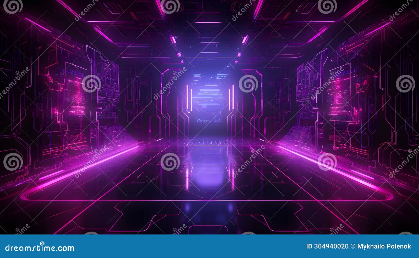 Abstract Technology Background with Wavy Color Grid. Analytics Data Algorithms. Computing ...