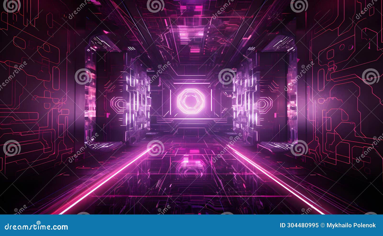 Abstract Technology Background with Wavy Color Grid. Analytics Data Algorithms. Computing ...