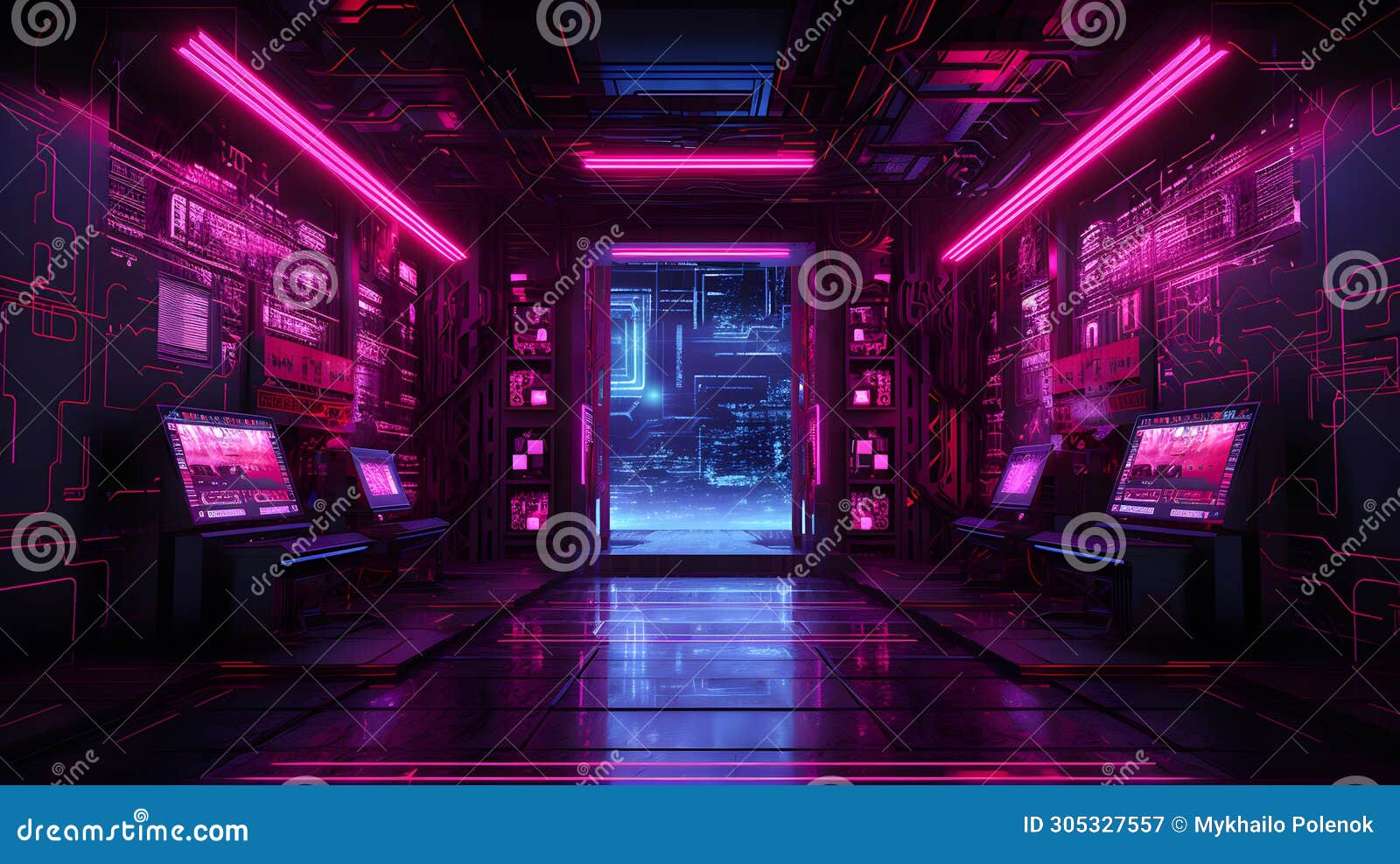 Abstract Technology Background with Wavy Color Grid. Analytics Data Algorithms. Computing ...