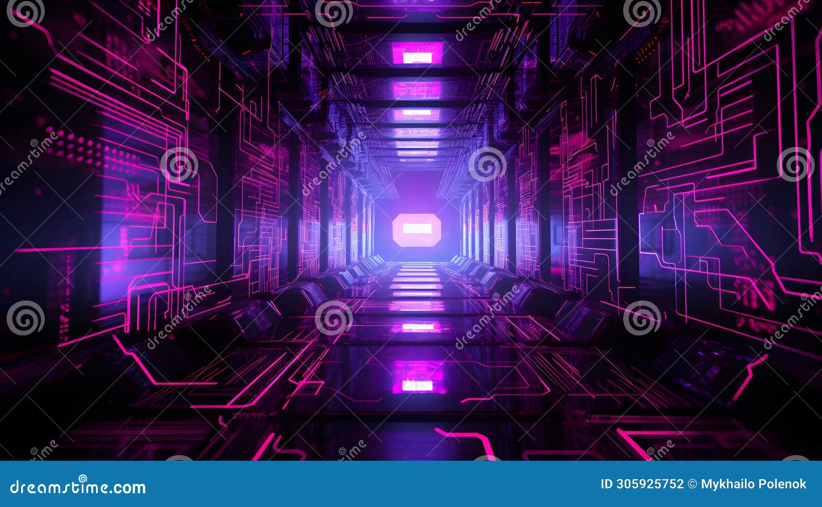 Abstract Technology Background with Wavy Color Grid. Analytics Data Algorithms. Computing ...