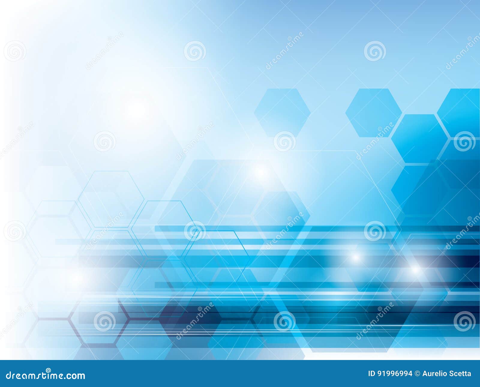 Blue A4 Backgrounds With Cogwheels - Vector Abstract Illustrations ...