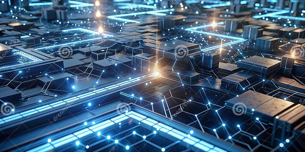 Abstract Technology Backgrounds Highlighting Electronic Components ...