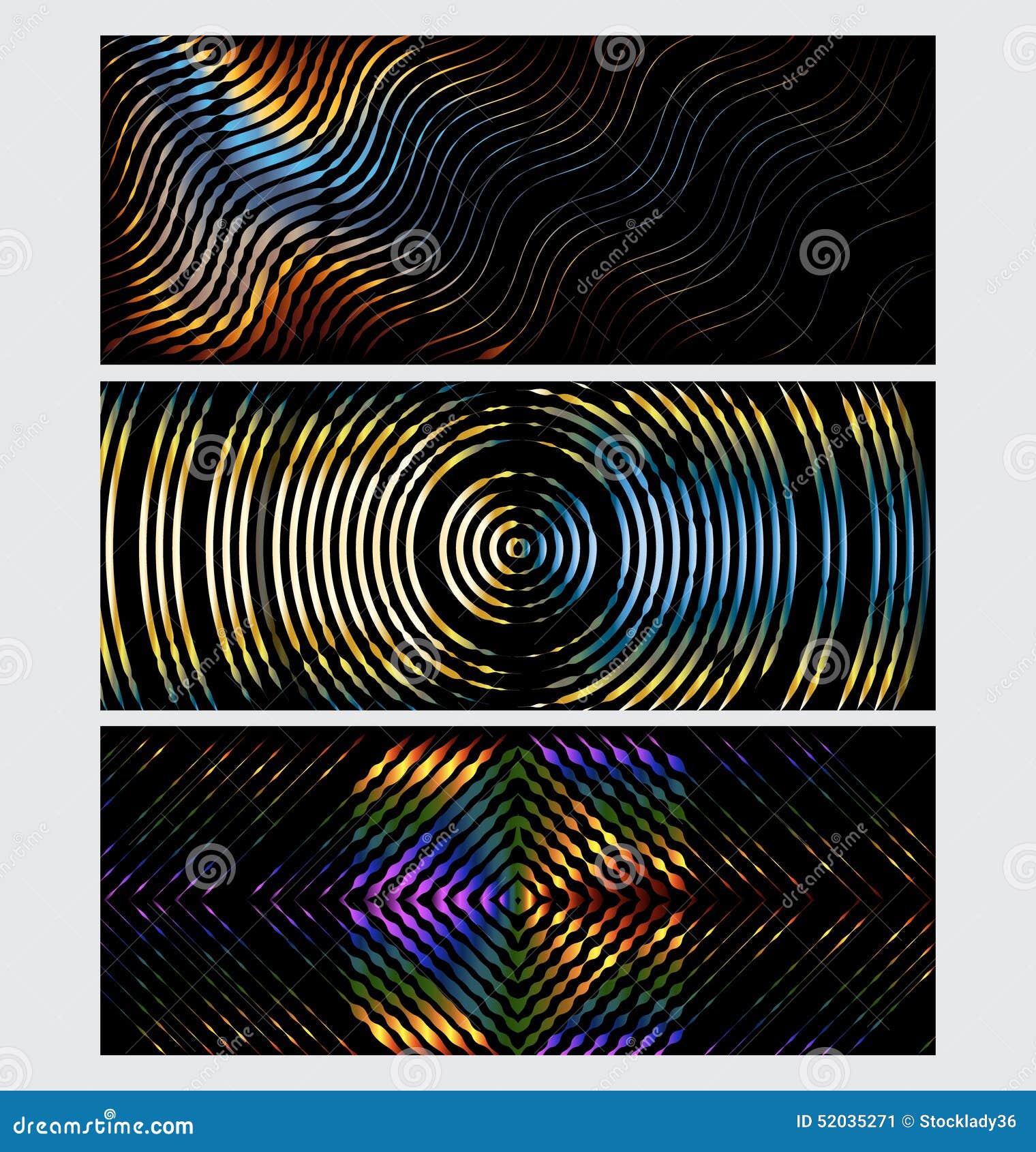 Abstract Technology Banner Templates Stock Vector - Illustration of ...