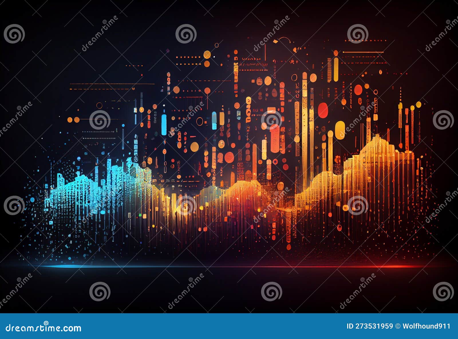 Abstract Technology Big Data Background Concept. Generate Ai. Stock ...