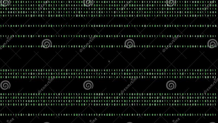 Abstract Technology Binary Code Background. Computer Code. Digital Flow. Big Data and ...