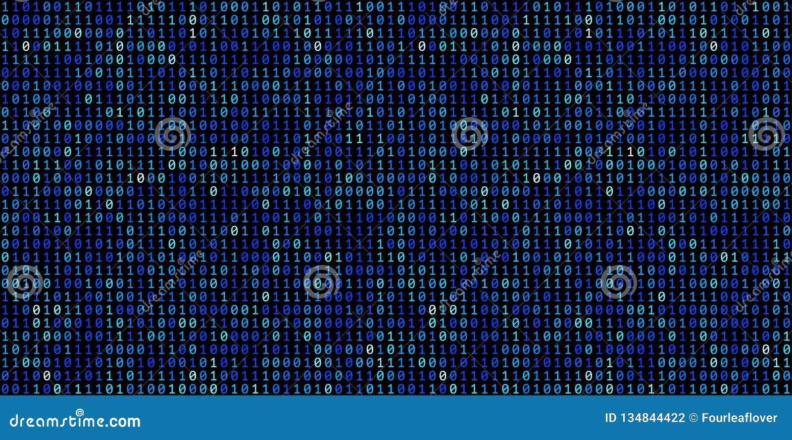 Technology Binary Background. Binary On Green Background Vector ...