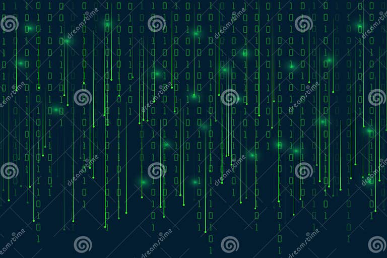 Abstract Technology Binary Code Background.Digital Binary Data and Secure Data Concept with ...