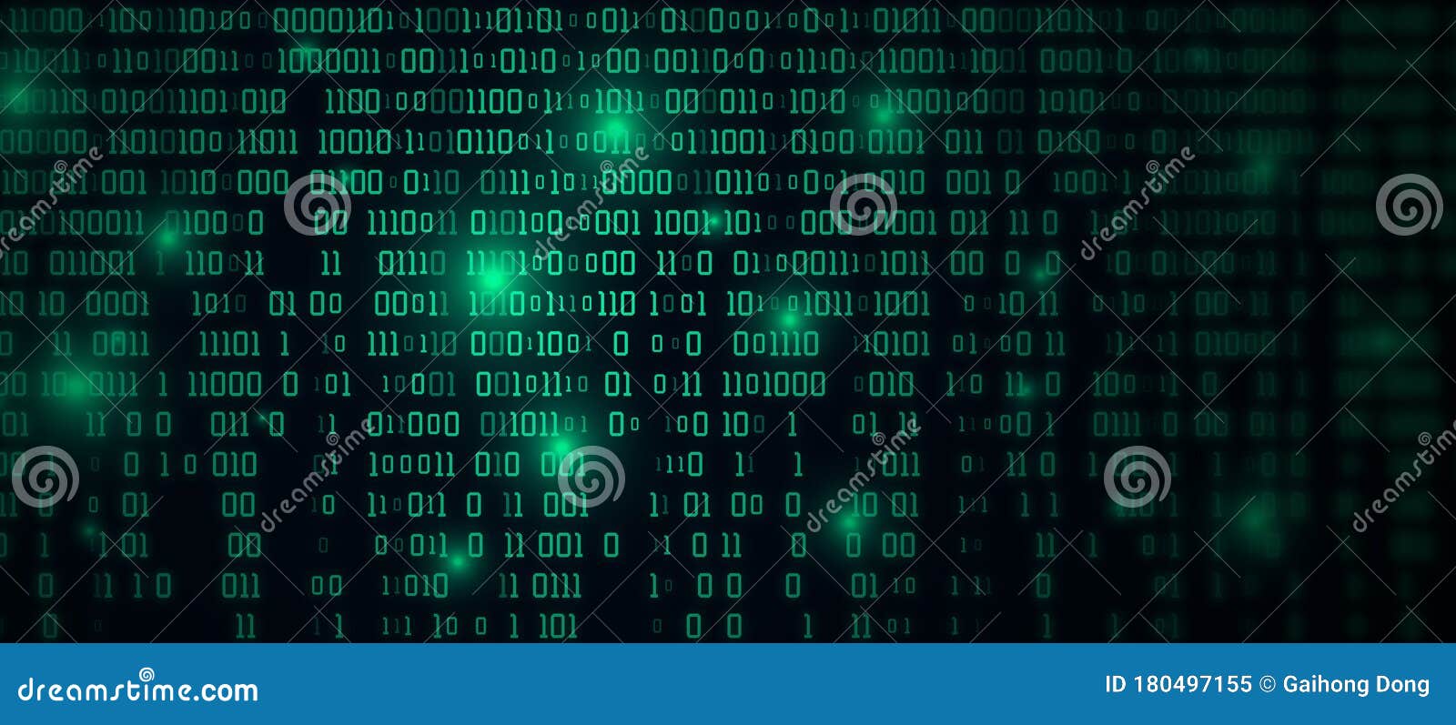 Abstract Technology Binary Code Background.Digital Binary Data and ...