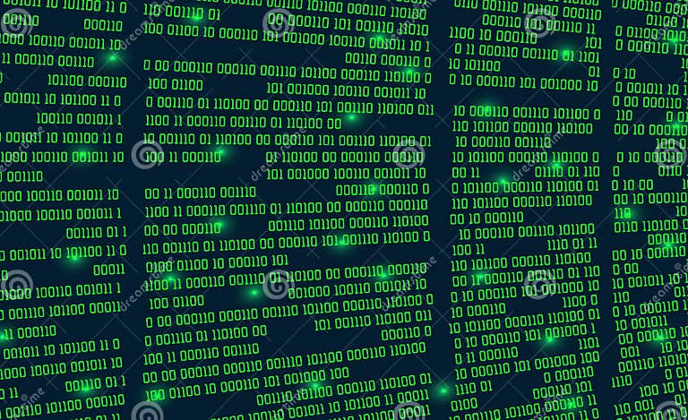 Abstract Technology Binary Code Background.Digital Binary Data and Secure Data Concept with ...