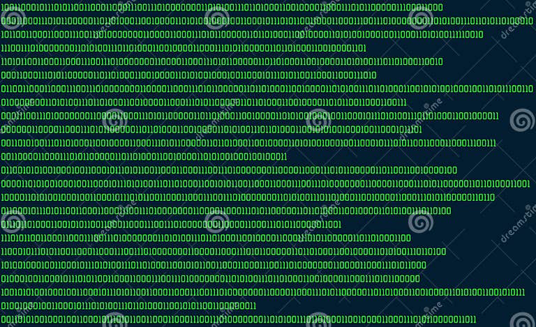 Abstract Technology Binary Code Background.Digital Binary Data and ...