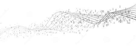 Abstract Technology Binary Code Background.Digital Binary Data and ...