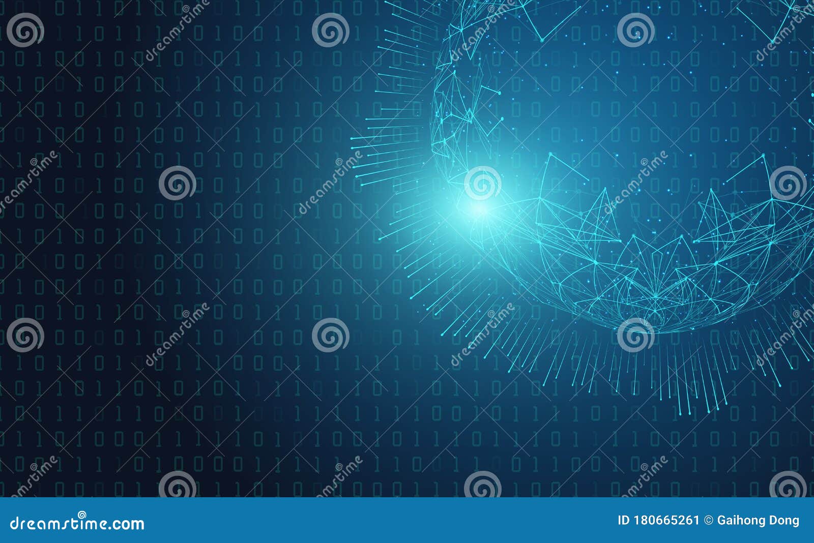 Abstract Technology Binary Code Backgrounddigital Binary Data And Secure Data Concept With