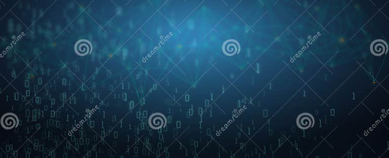 Abstract Technology Binary Code Background.Digital Binary Data and Secure Data Concept with ...