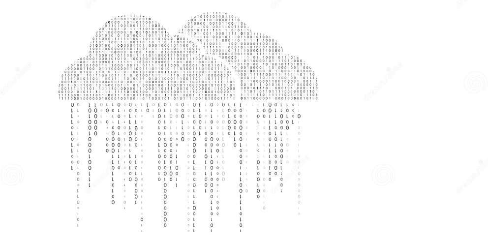 Abstract Technology Binary Code Backgrounddigital Binary Data And Secure Data Concept With