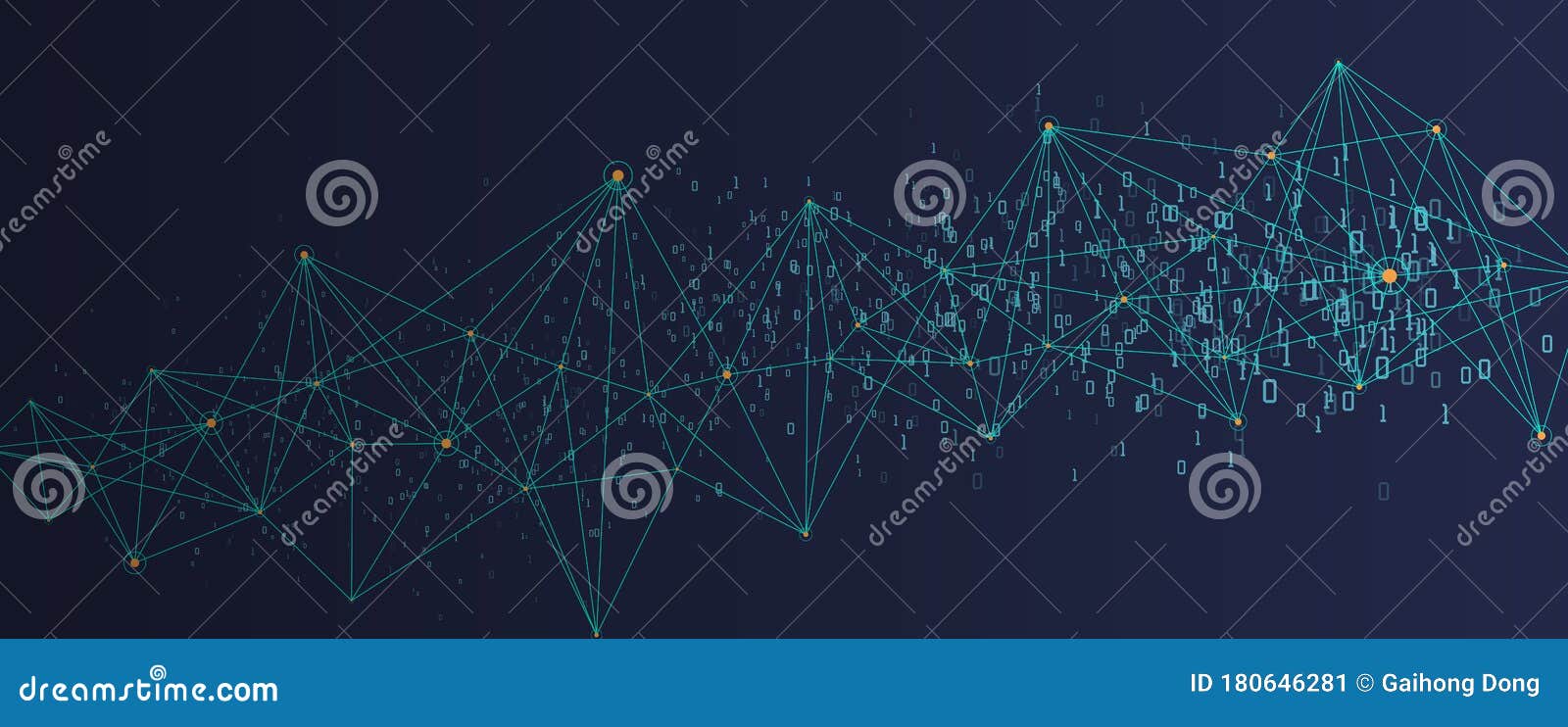 Abstract Technology Binary Code Background.Digital Binary Data and ...