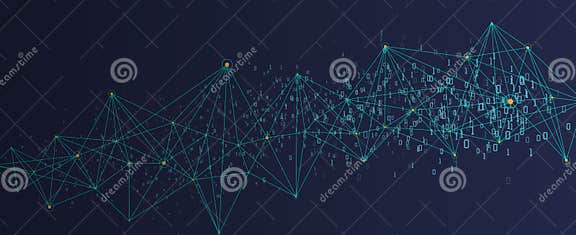 Abstract Technology Binary Code Background.Digital Binary Data and ...