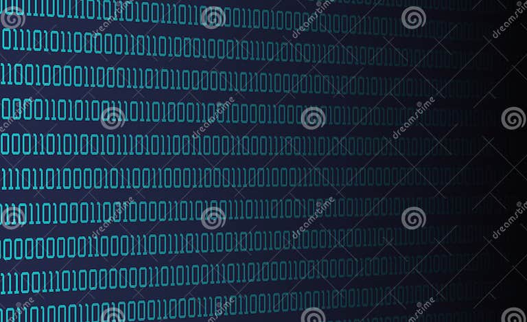 Abstract Technology Binary Code Background.Digital Binary Data and ...