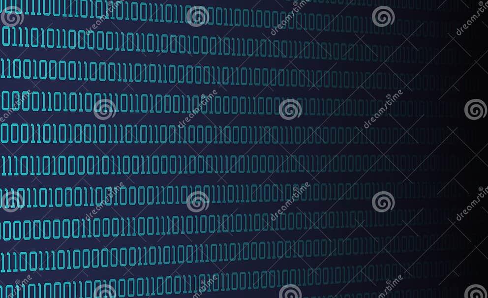 Abstract Technology Binary Code Backgrounddigital Binary Data And Secure Data Concept With