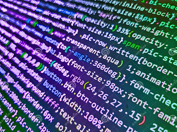 Abstract Technology Binary Code Background. P. Javascript Lines of Code ...