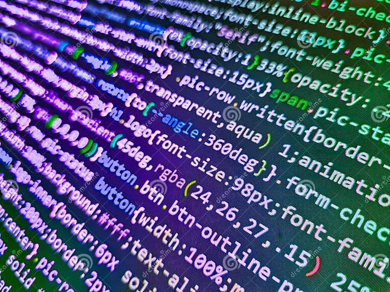 Abstract Technology Binary Code Background. P. Javascript Lines of Code ...