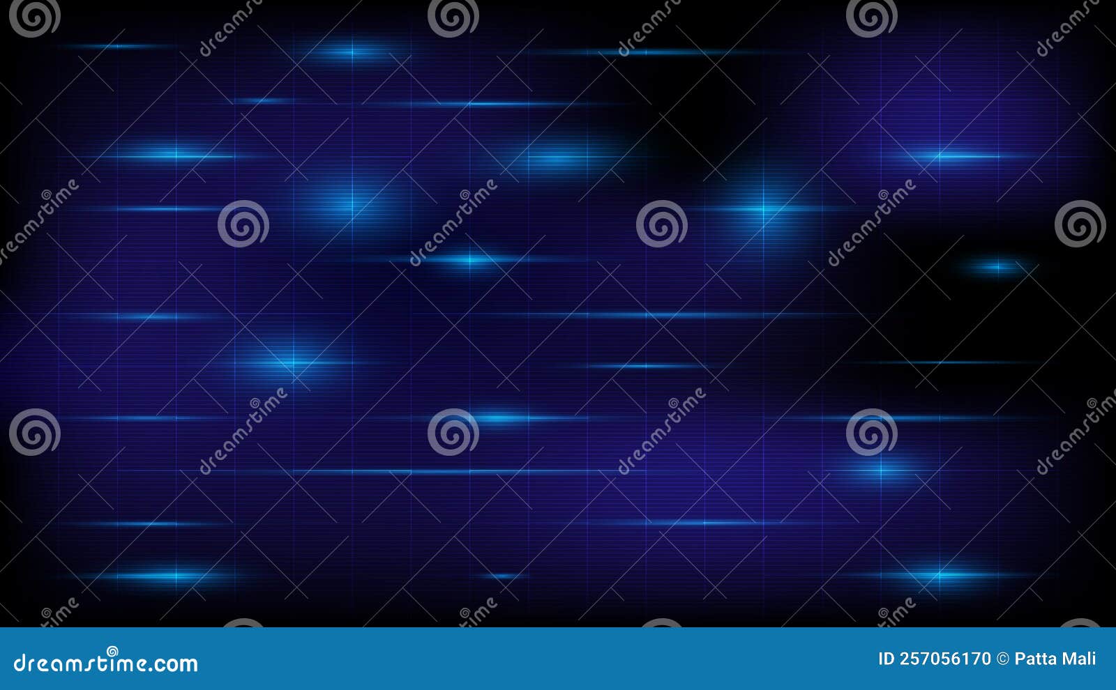 Abstract Technology Blue Digital Firewall Communication Line ...
