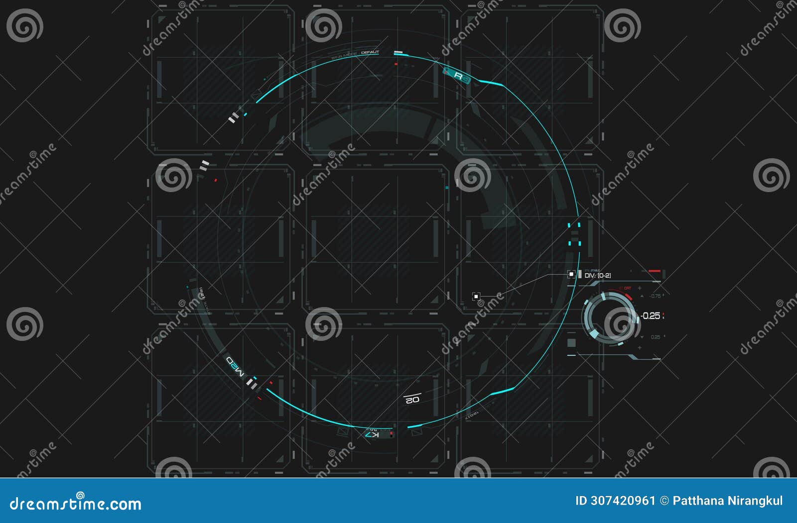 Abstract Technology Blue Futuristic User Interface Cyber Geometric ...