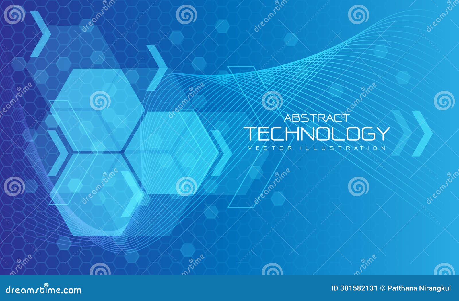Abstract Technology Blue Purple Hexagon Geometric Concept Innovation ...