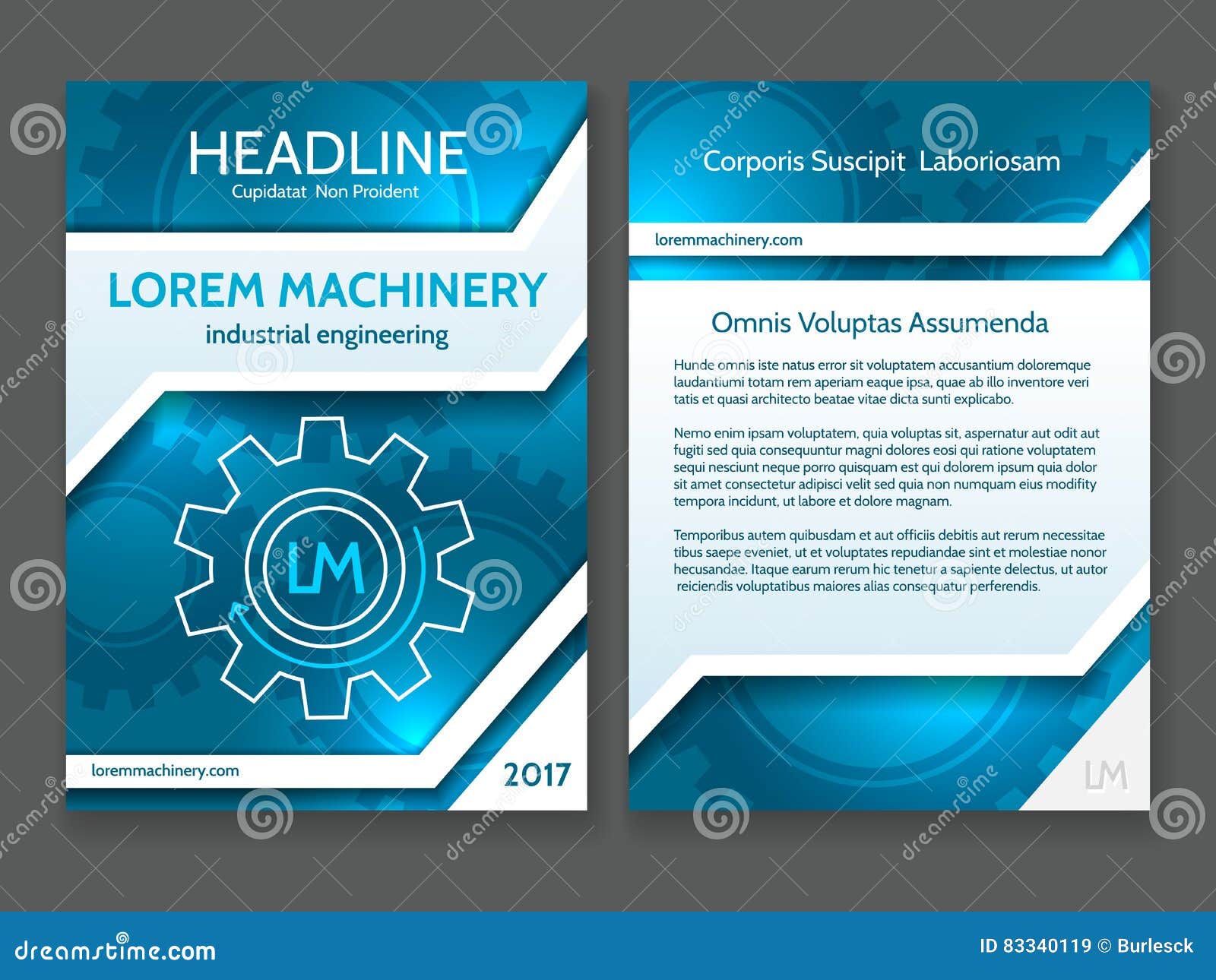 Abstract Technology Brochure Template, Modern Digital Blue Design Frame ...