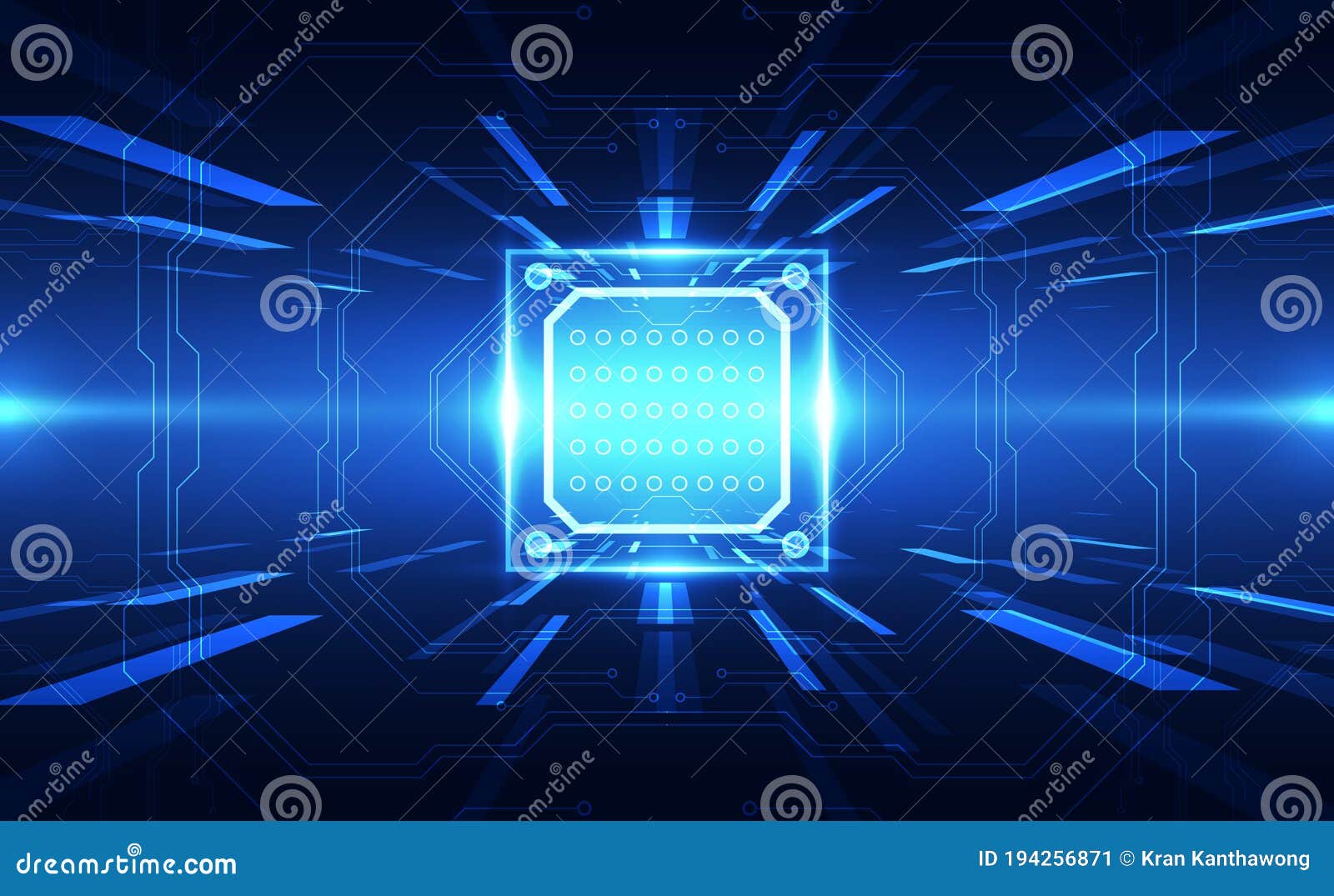 Abstract Technology Chip Processor Background Circuit Board and Code ...